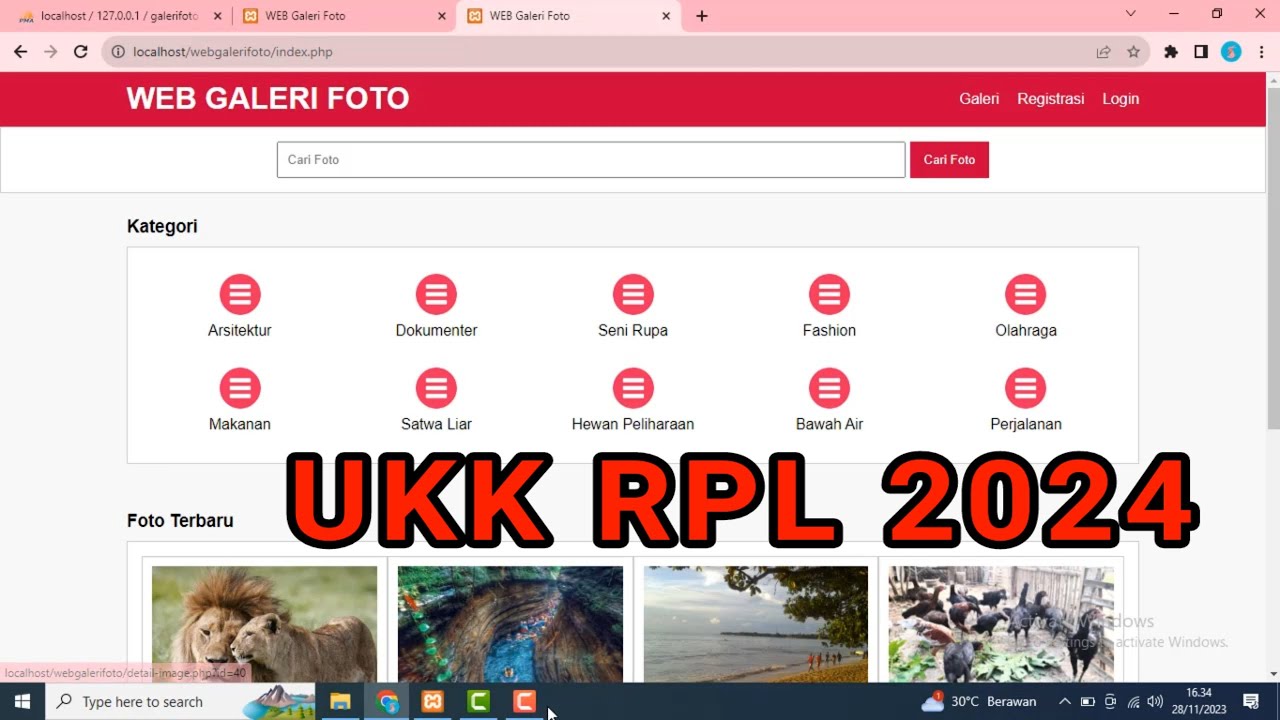 WEB Galeri FOTO UKK/UKOM RPL 2024 Paket 3 - YouTube