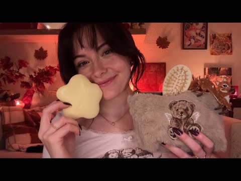 ASMR ton moment spa triggers pour dormir - soin du visage et cheveux