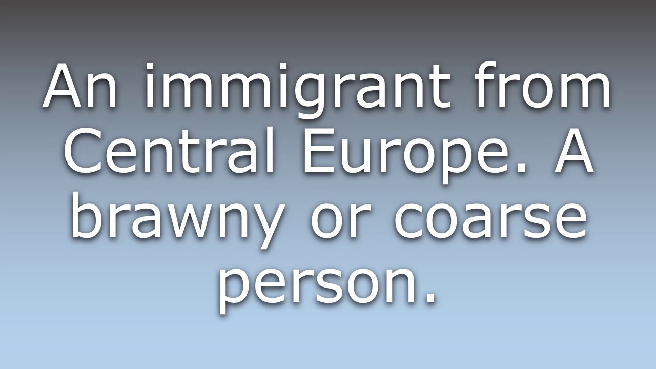 What does Bohunk mean? - YouTube