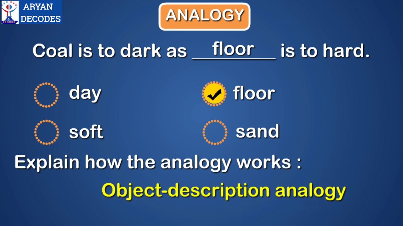 Word analogy | Verbal Analogy reasoning tricks | English | SSC CGL ...
