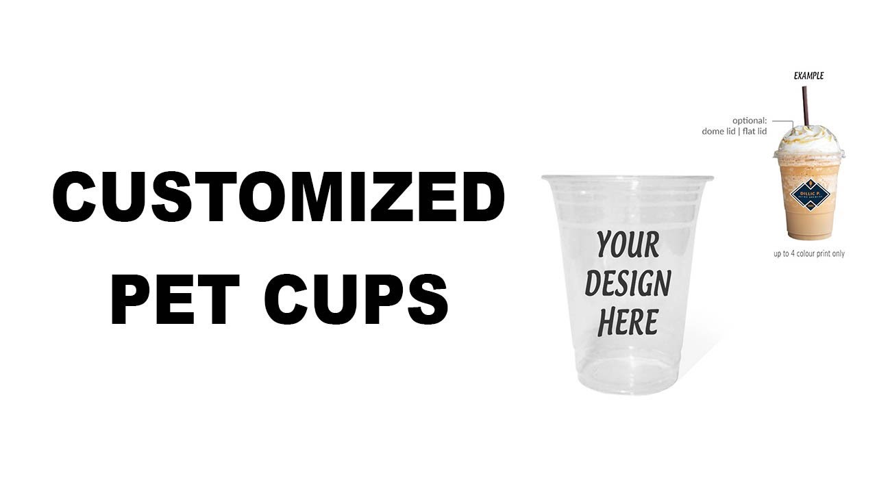 How to order customised PET cups - YouTube