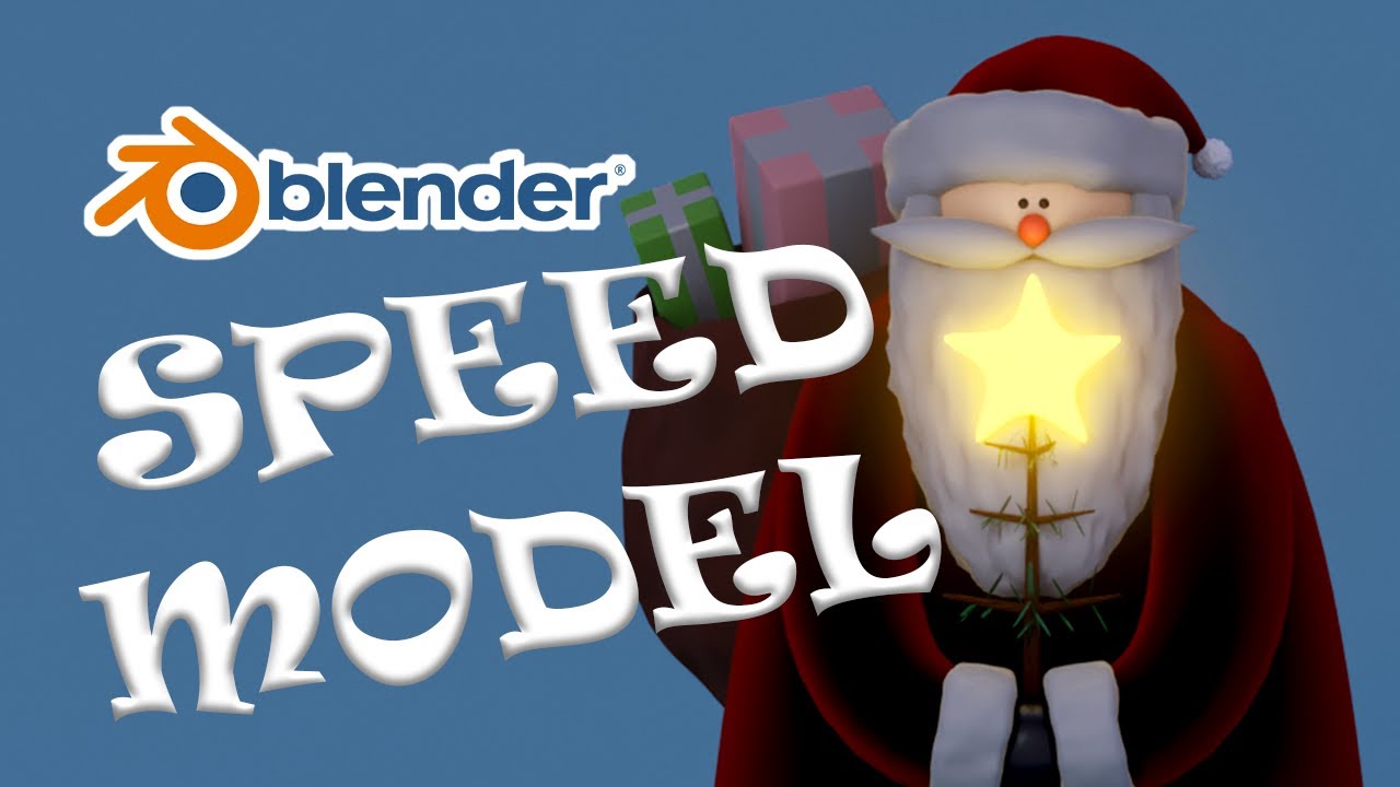 Modeling SANTA in Blender 3D - YouTube