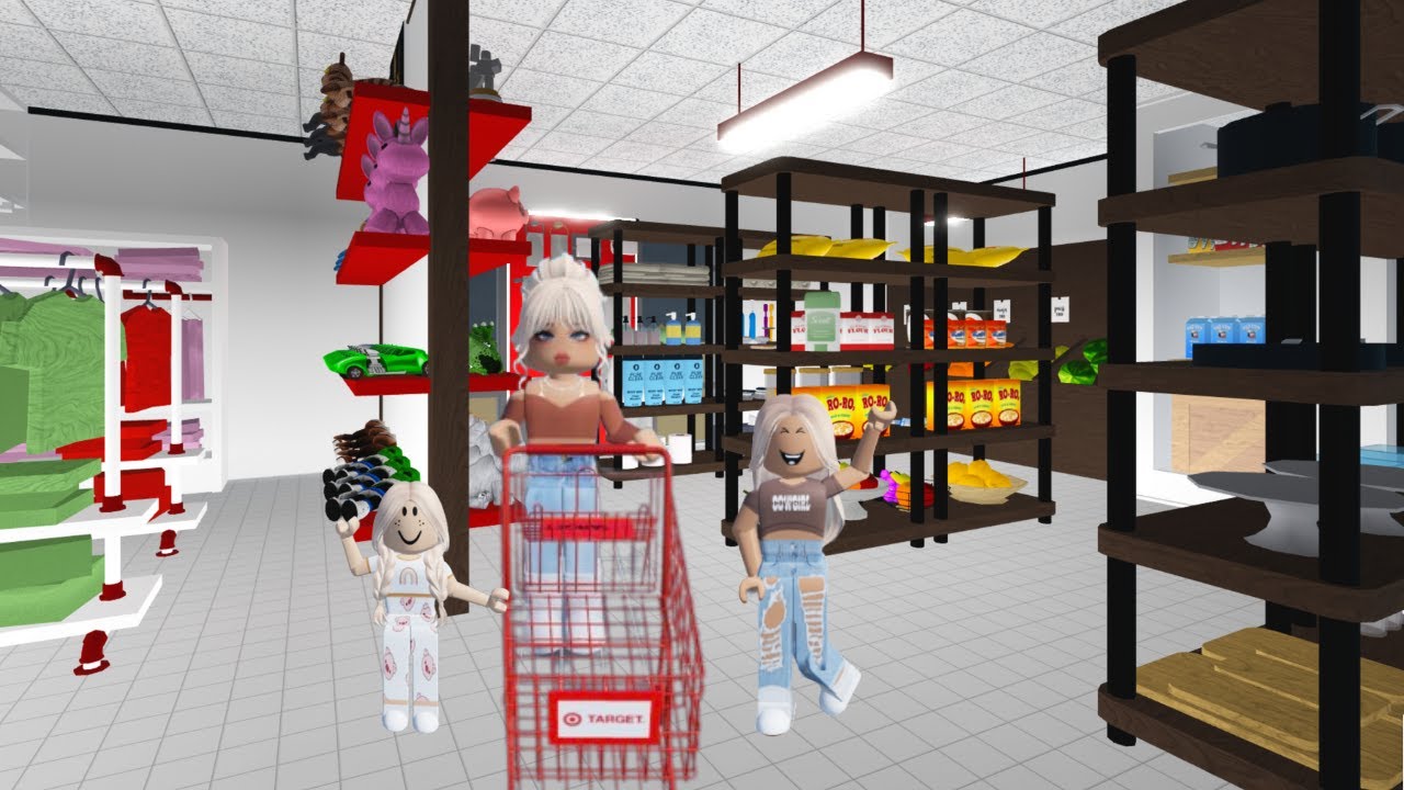 Taking My Kids To TARGET! *-$300* Bloxburg Role-play w/ Voice - YouTube