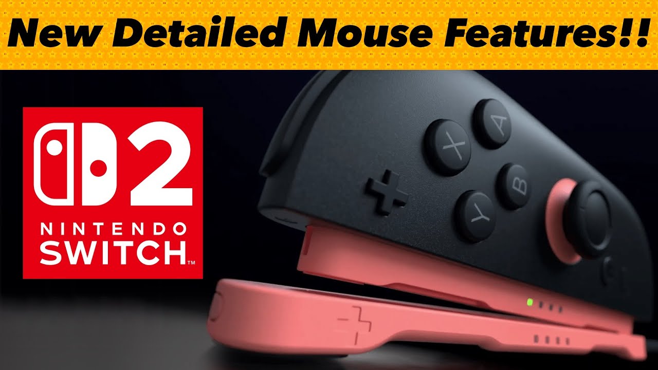 BRAND NEW Switch 2 Mouse Joy-Con Features Revealed - YouTube