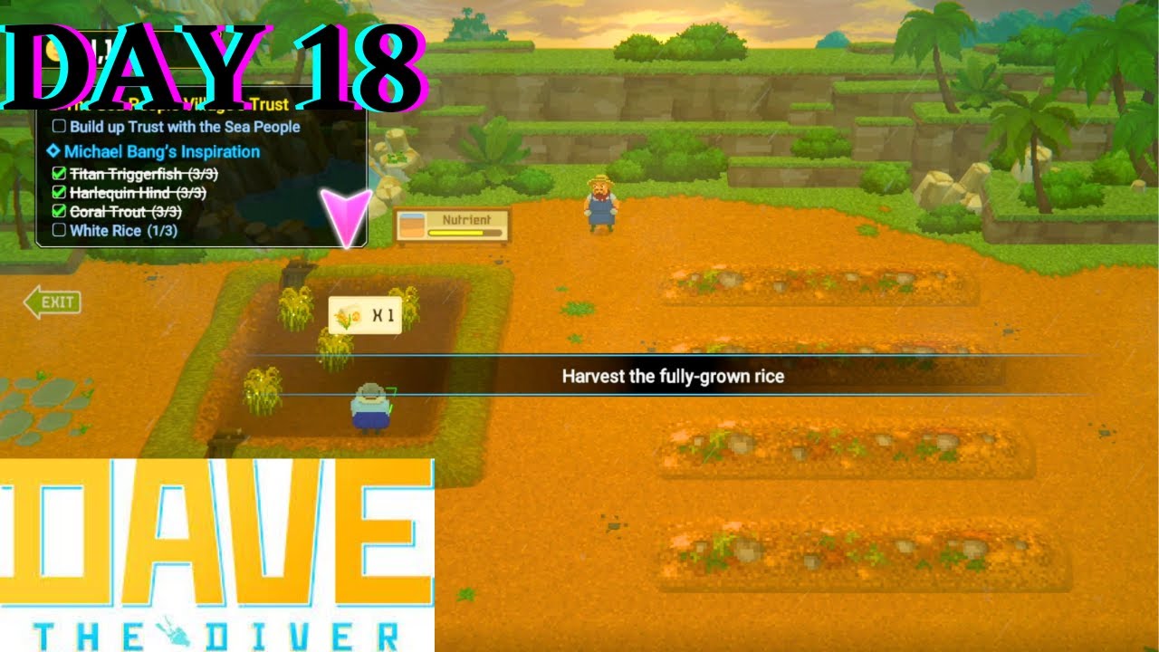 HOW TO GET WHITE RICE - DAVE THE DIVER DAY 18 - YouTube