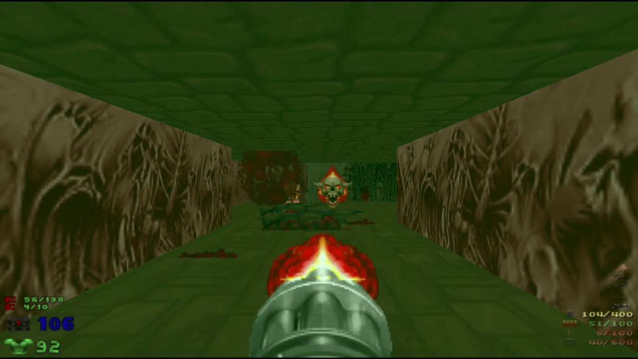 Doom (1993) - E2M5 (Command Center) - YouTube