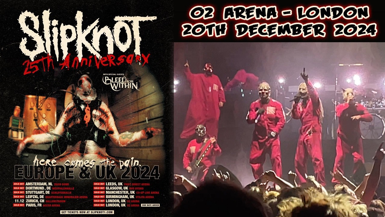 Slipknot: 25th Anniversary Tour - O2 Arena - London - Views from the ...