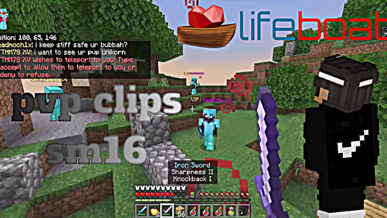 PVP clips sm16 | Lifeboat Survival Mode - YouTube