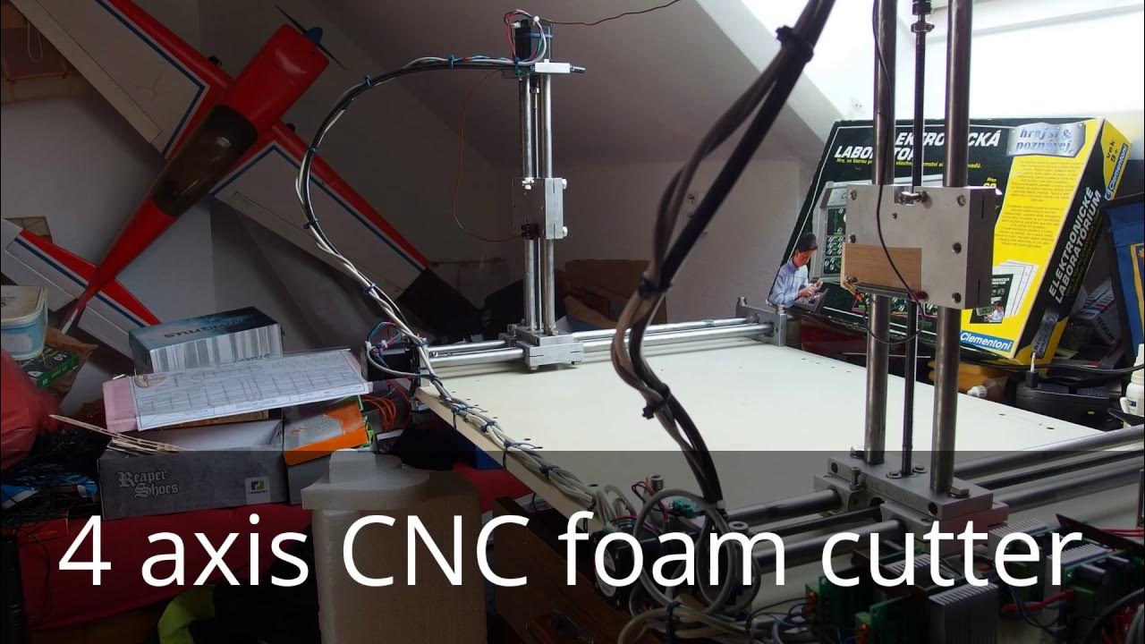 DIY 4axis CNC foam cutter - YouTube