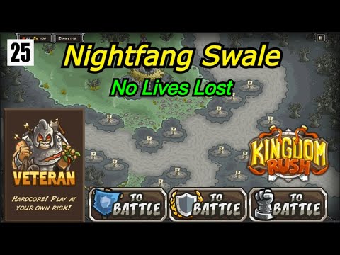 Kingdom Rush / Nightfang Swale ( Veteran ) - All Modes / Gameplay ...