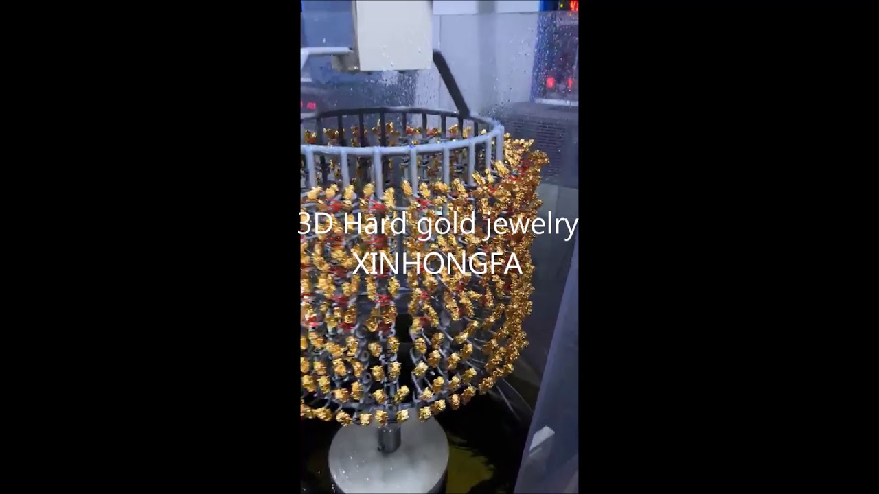 3D hard gold jewelry electroforming machine and technology - YouTube