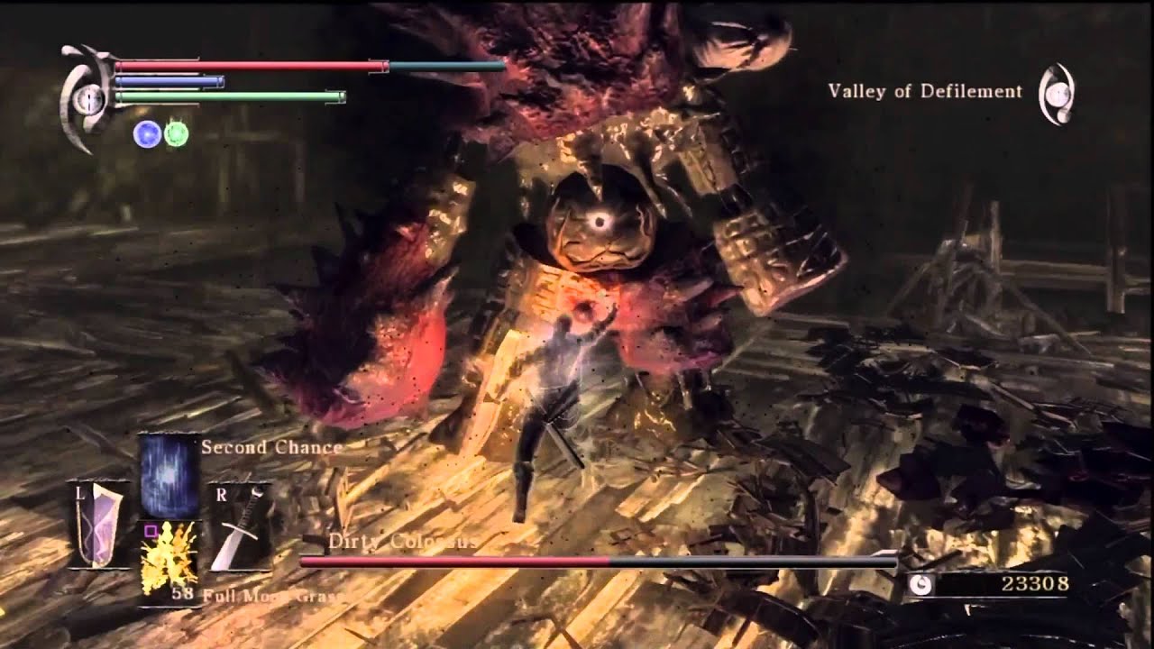 Demon's Souls Walkthrough: Dirty Colossus of Valley of Defilement 5-2 ...