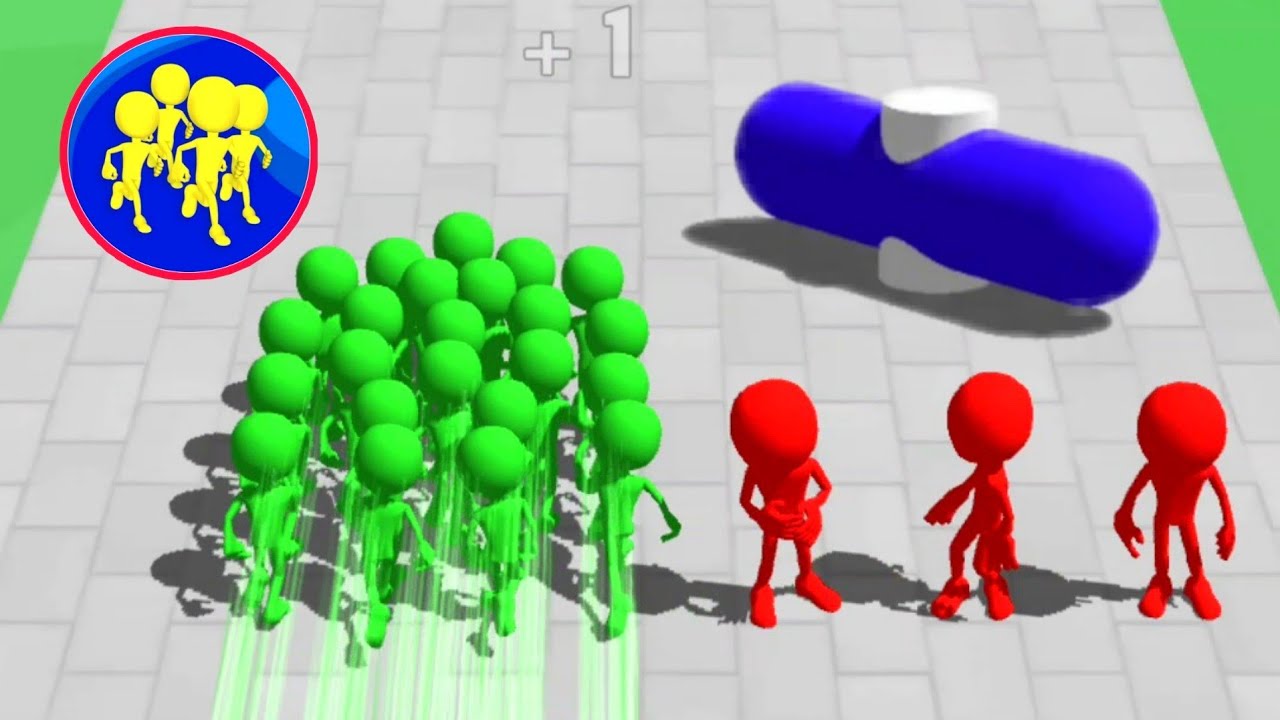 Crowd Runners All Levels Unlocked Walkthrough Gameplay - YouTube