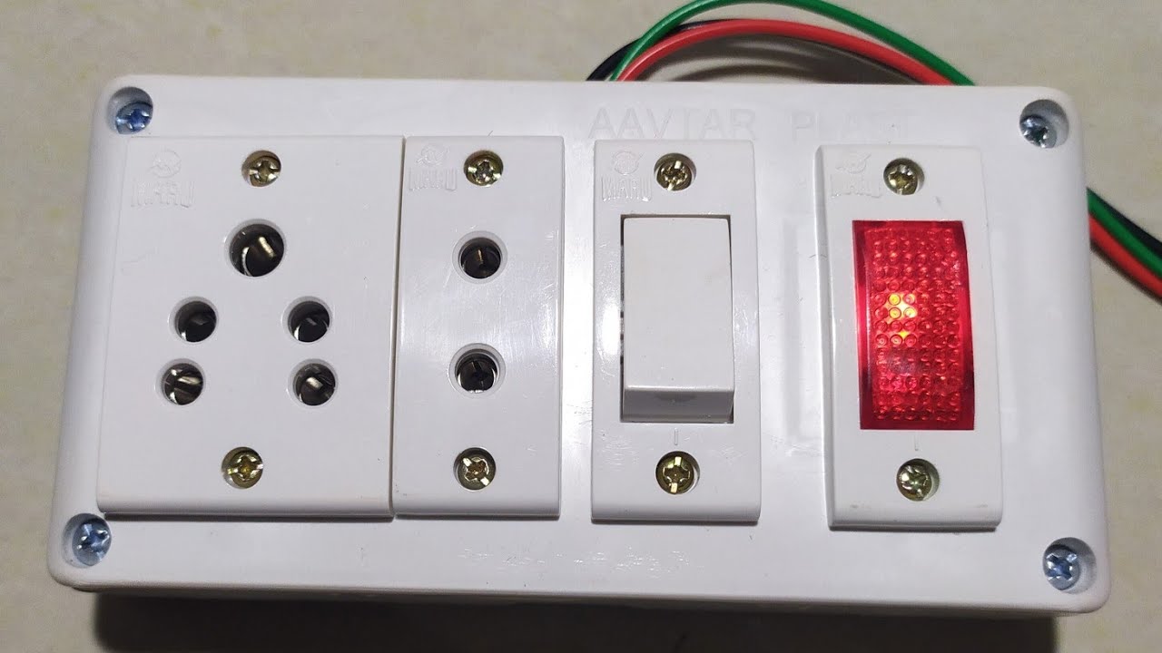 1 switch 1 5pin 1 2pin socket 1 indicator connection - YouTube