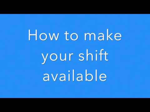 Sling: Making a shift available - YouTube