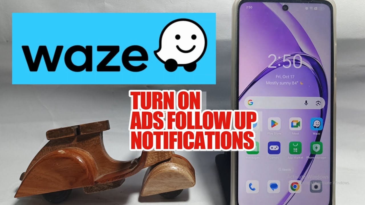 How To Turn On Ads Follow Up Notifications On Waze App - YouTube