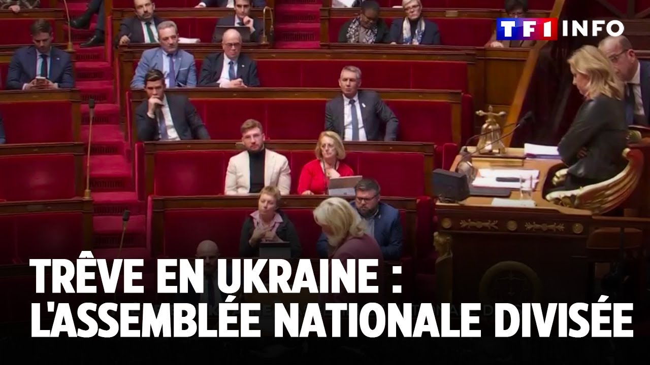 Trêve en Ukraine : l'Assemblée nationale divisée ｜TF1 INFO - YouTube