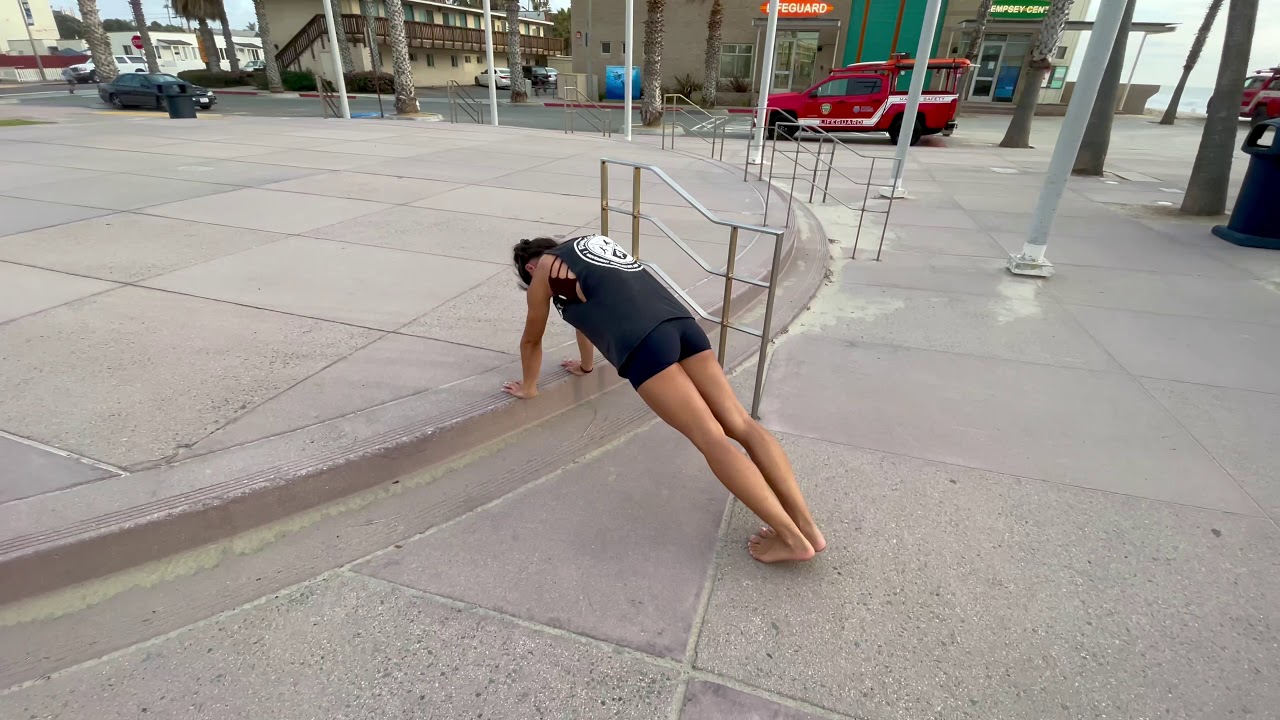 Push-up (hands ankle-high) - YouTube