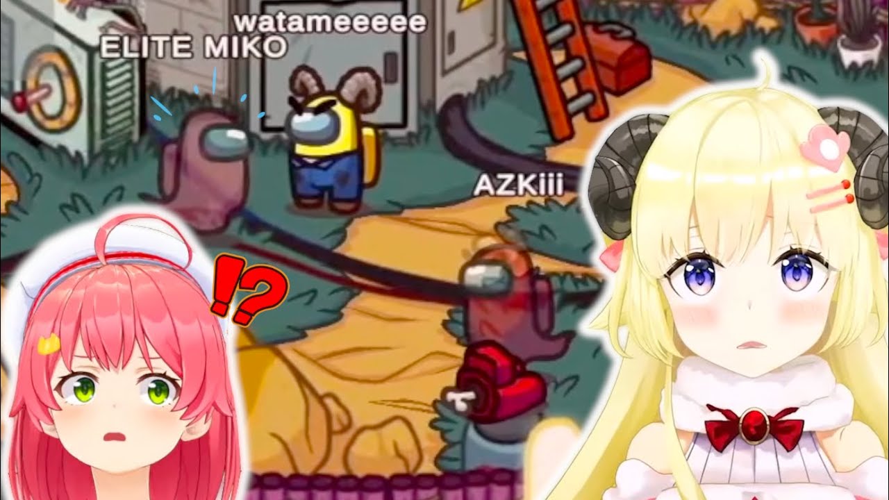 Miko panicked when she saw Watame not reacting a murder occurring ...