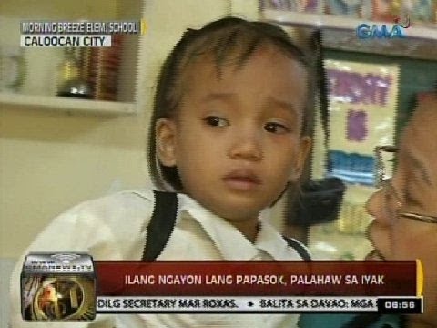 24 Oras: Ilang ngayon lang papasok, palahaw sa iyak - YouTube