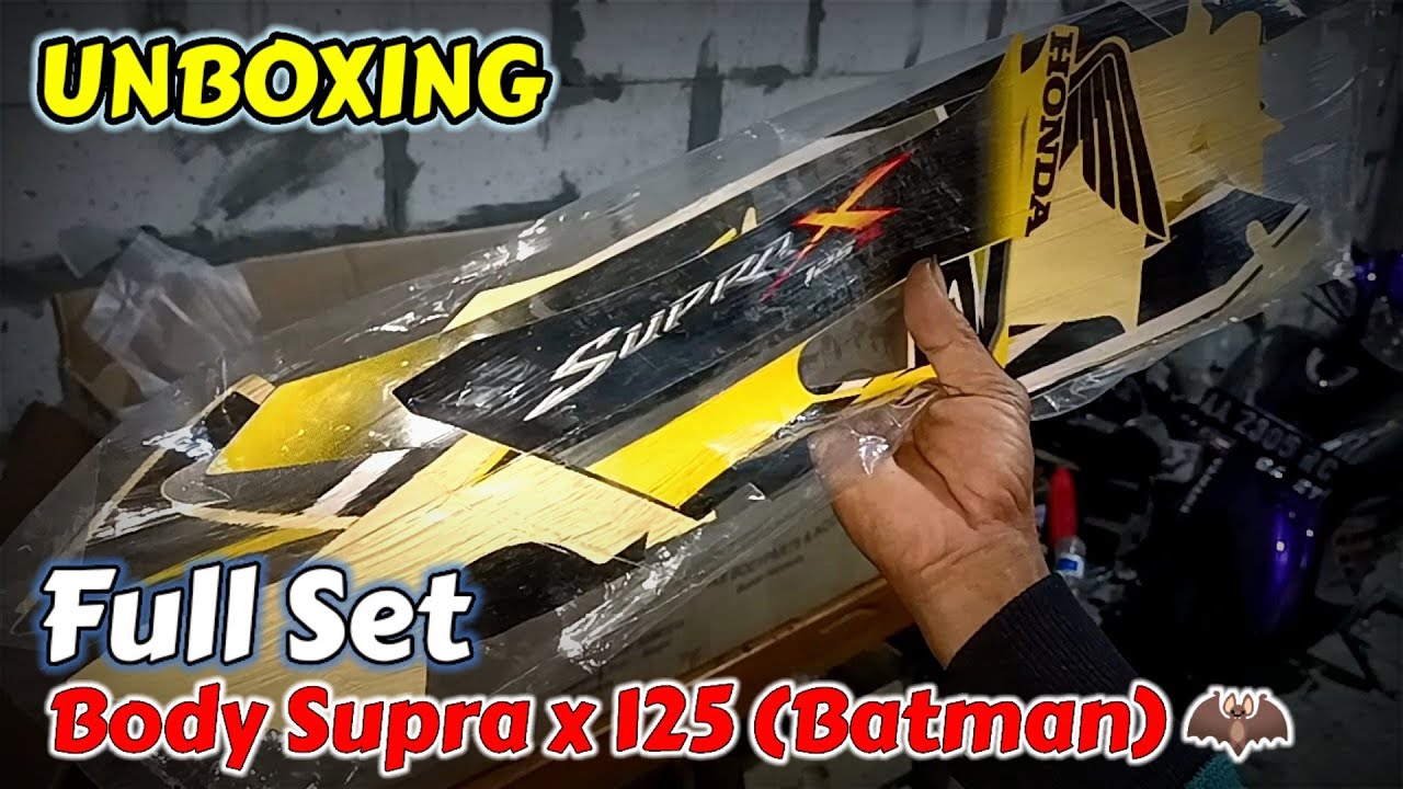 Unboxing Body Set Supra X 125 New (Batman) 👉 @TipsPerawatanSepedaMotor ...