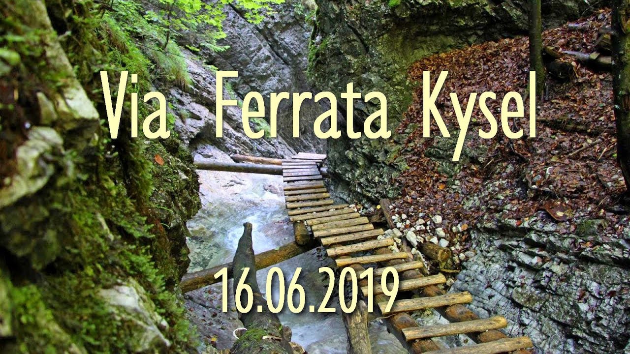 Słowacki Raj - Via Ferrata Kysel - YouTube