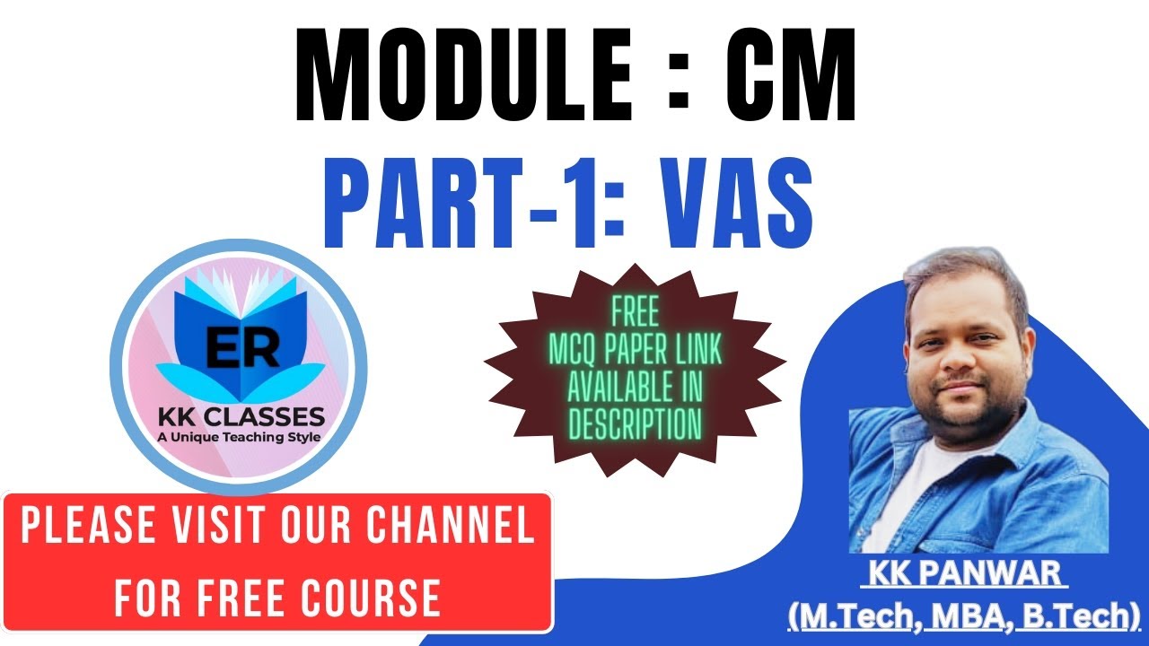 PART -1 VAS || MODULE (CM) || BSNL LDCE JTO(T) TO SDE(T) #BSNL #EXAM ...