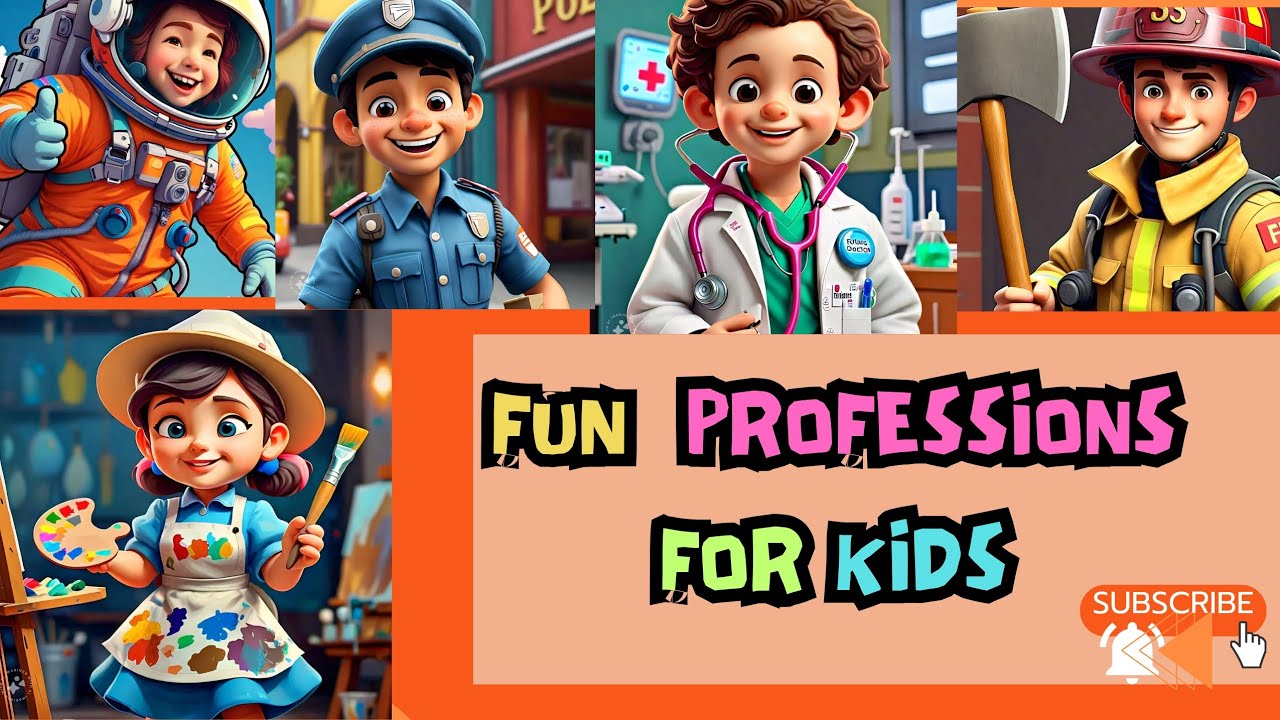 Little Professions | Toddlers Learning Poem | What I Want To Be?? 😀 ...