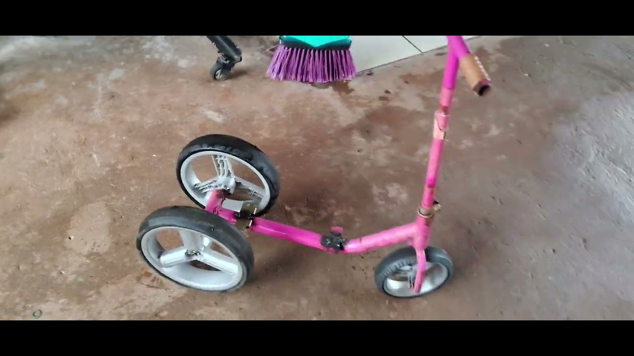 Como fazer um patinete com pesas usadas - YouTube