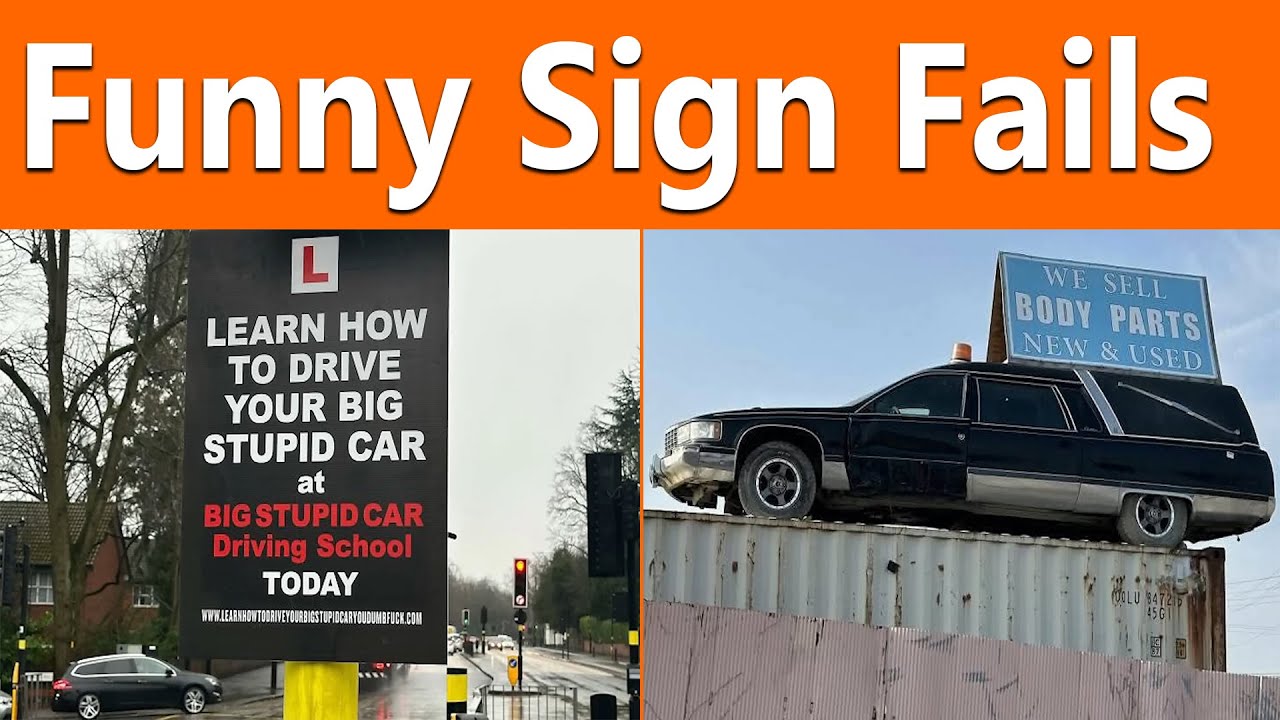 Funny Sign Fails That Will Make You Cry Laughing 🤣🙈 || Daily Joy - YouTube