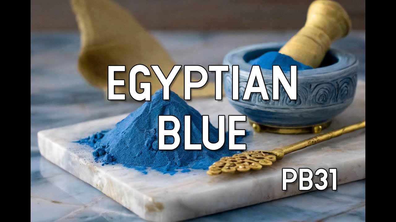 The oldest synthetic pigment, Egyptian Blue - YouTube