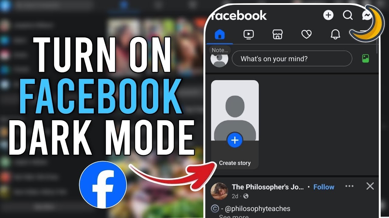 How to Turn on Dark Mode on Facebook - Easy Step-by-step Guide - YouTube