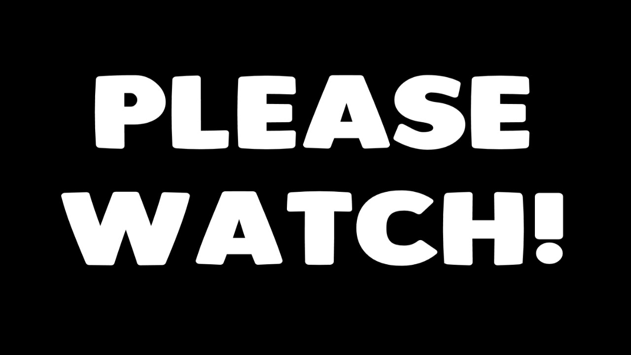 **EXTREMELY IMPORTANT!** PLEASE WATCH THIS VIDEO! - YouTube