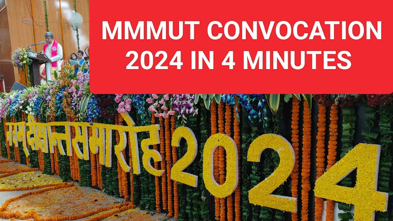 MMMUT CONVOCATION 2024 💝 - YouTube