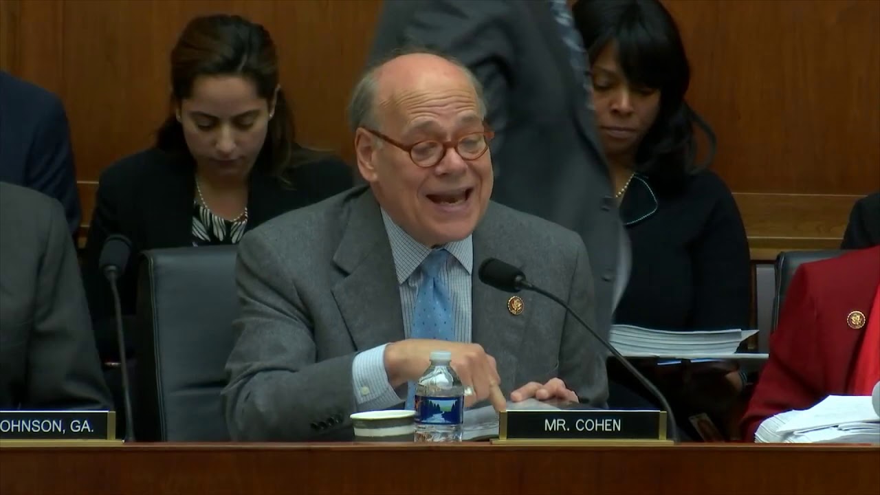 Congressman Cohen speaks in favor of the MORE Act during Judiciary ...
