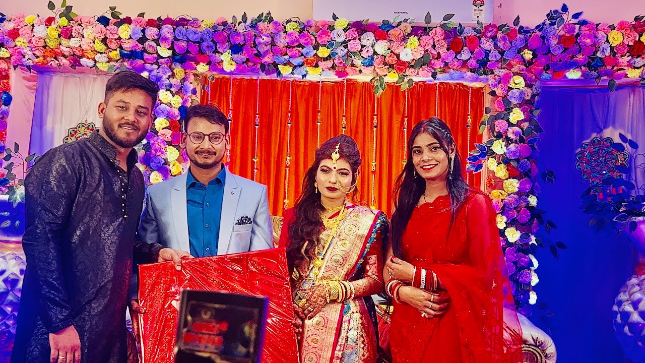 Bengali Grand Reception Party🥳 || Misti ne 1st time Bengali Shaadi ...