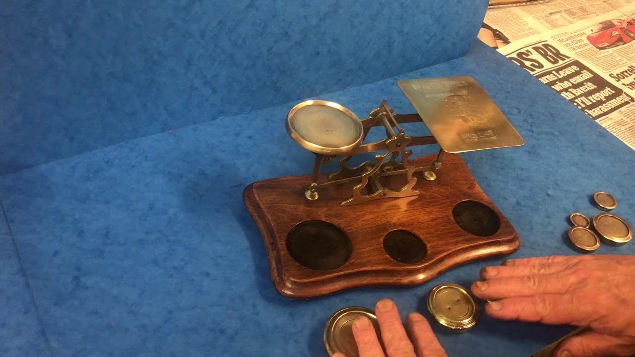 Antique Victorian Postal Scales - YouTube