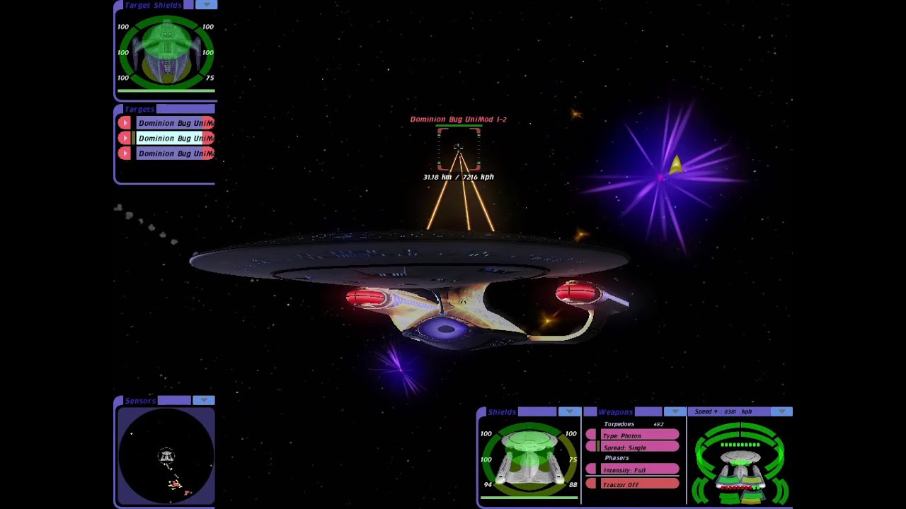 Galaxy Class Mk II War Variant vs JemHadar Bugs | Remastered v1.2 ...