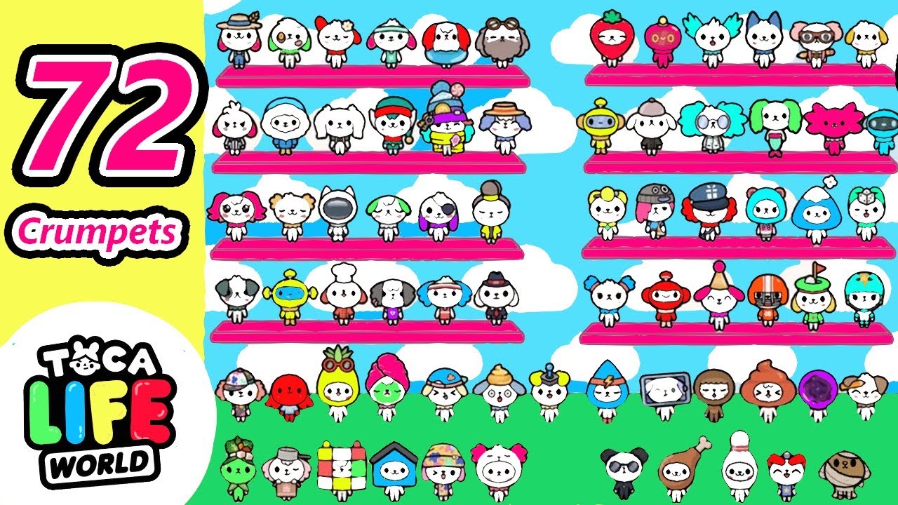 ALL 72 Crumpet locations in Toca Life World - YouTube