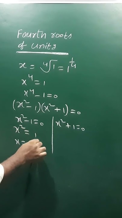 Fourth roots of Unity - YouTube