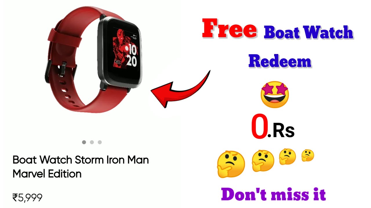 Free 🤩 Boat Watch Redeem by growfitter app - YouTube