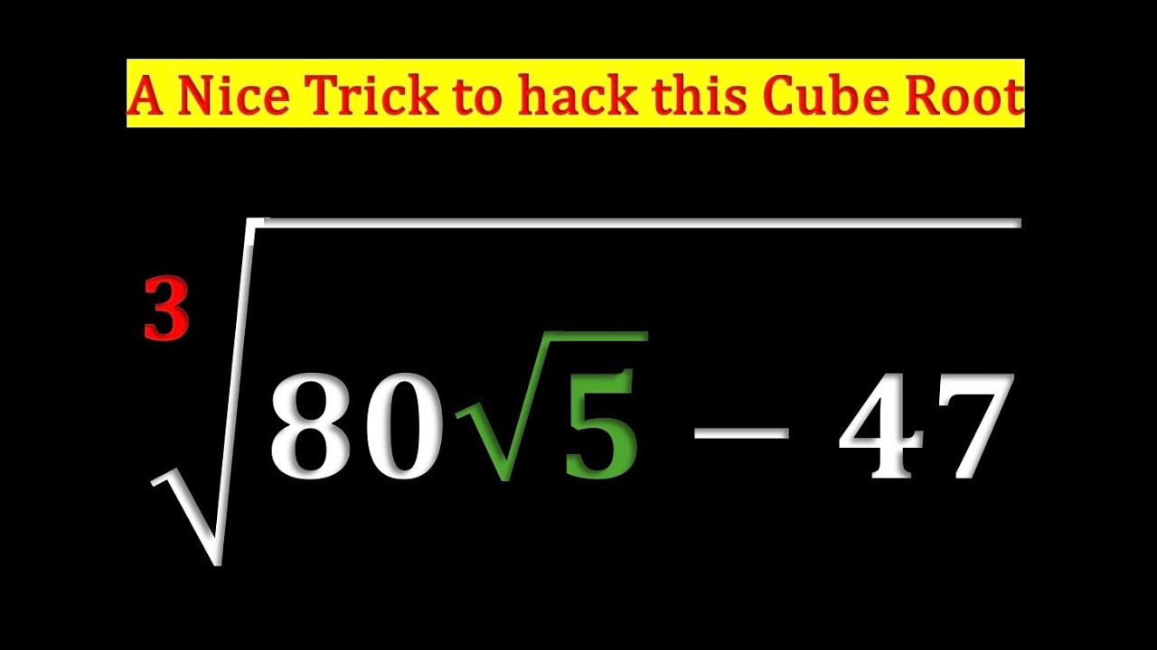 Japan - Cube Root Challenge - Can You Solve it? Maths Olympiad - YouTube