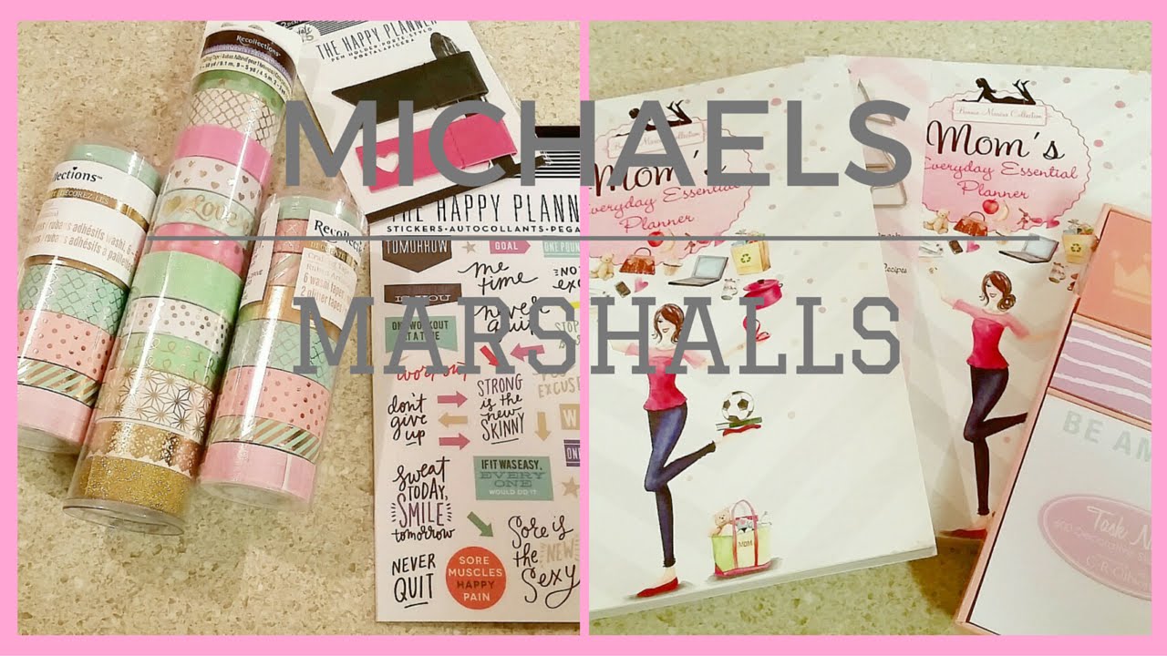 MICHAELS & MARSHALLS ~ Planner Goodies & MORE - YouTube
