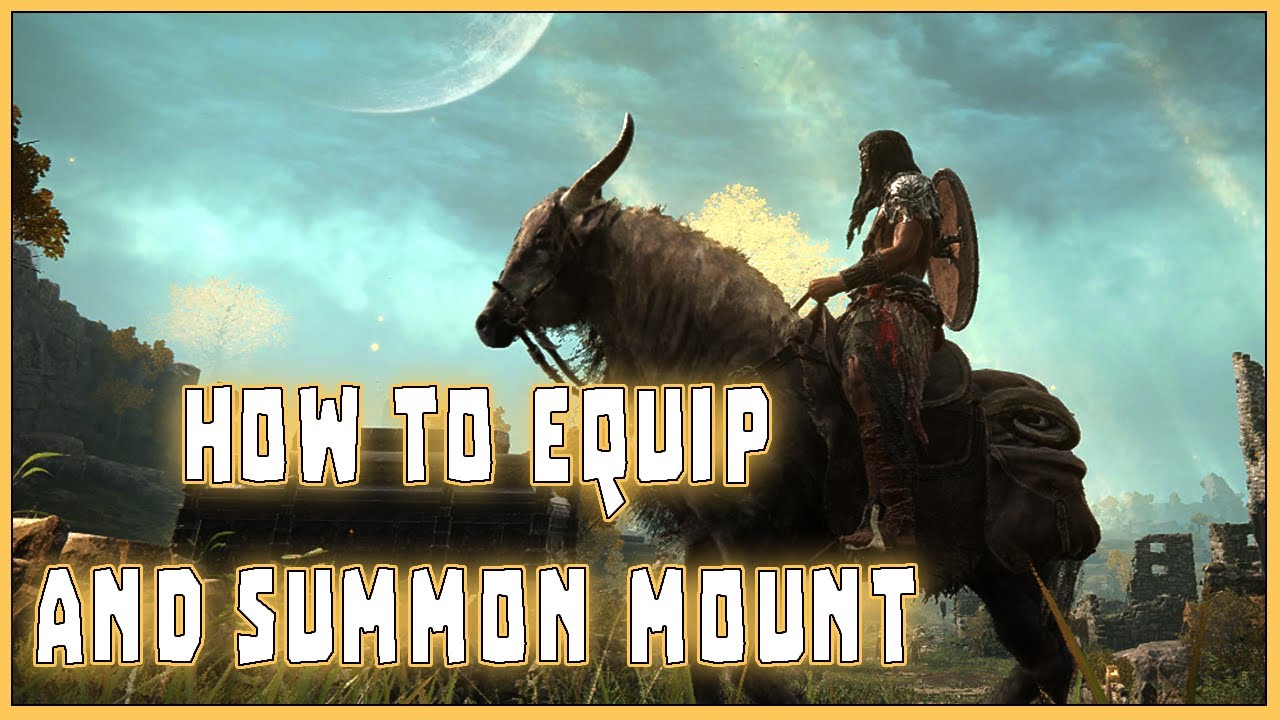 ELDEN RING - How to Equip and Summon Mount - YouTube