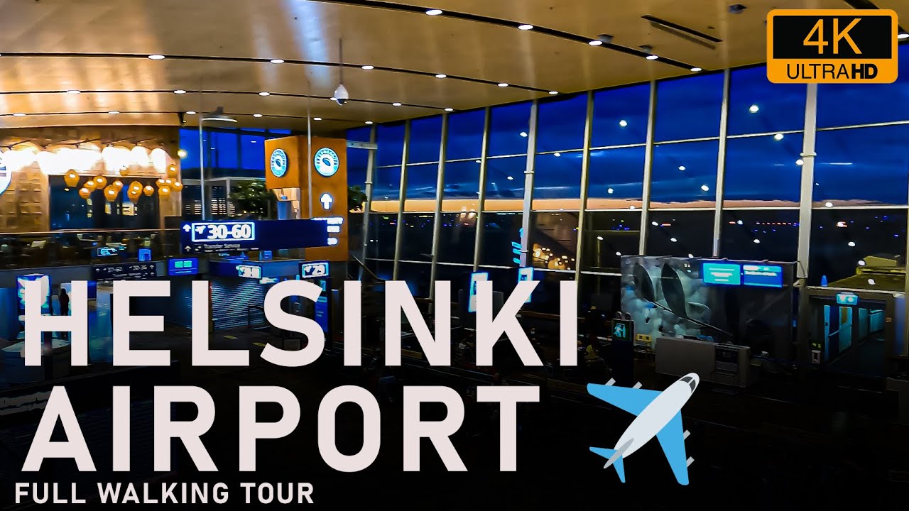 Helsinki Airport, Finland 🇫🇮 - Full Walking Tour (Departure & Arrival ...