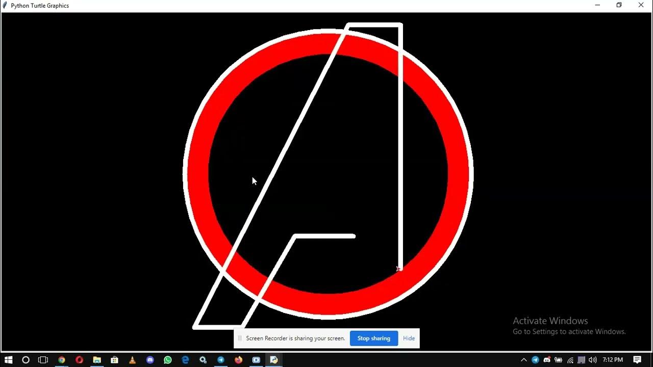 How To Create Avengers Logo Using Python Turtle - YouTube