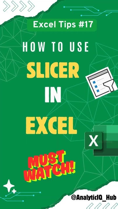How To Use Slicer In Excel Excel Analyticiq Analyticiqhub Shortcut Exceltips Exceltutorial