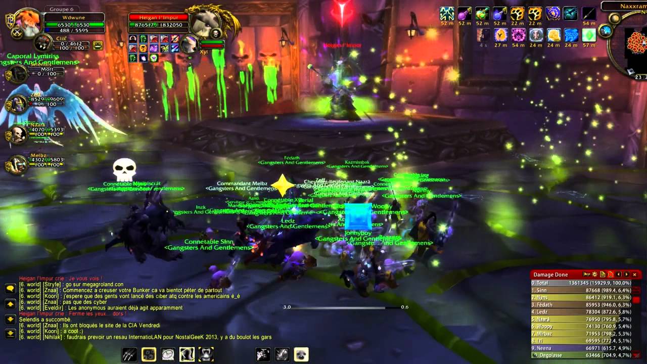 Gags vs Heigan ( Naxxramas WoW Vanilla ) - YouTube