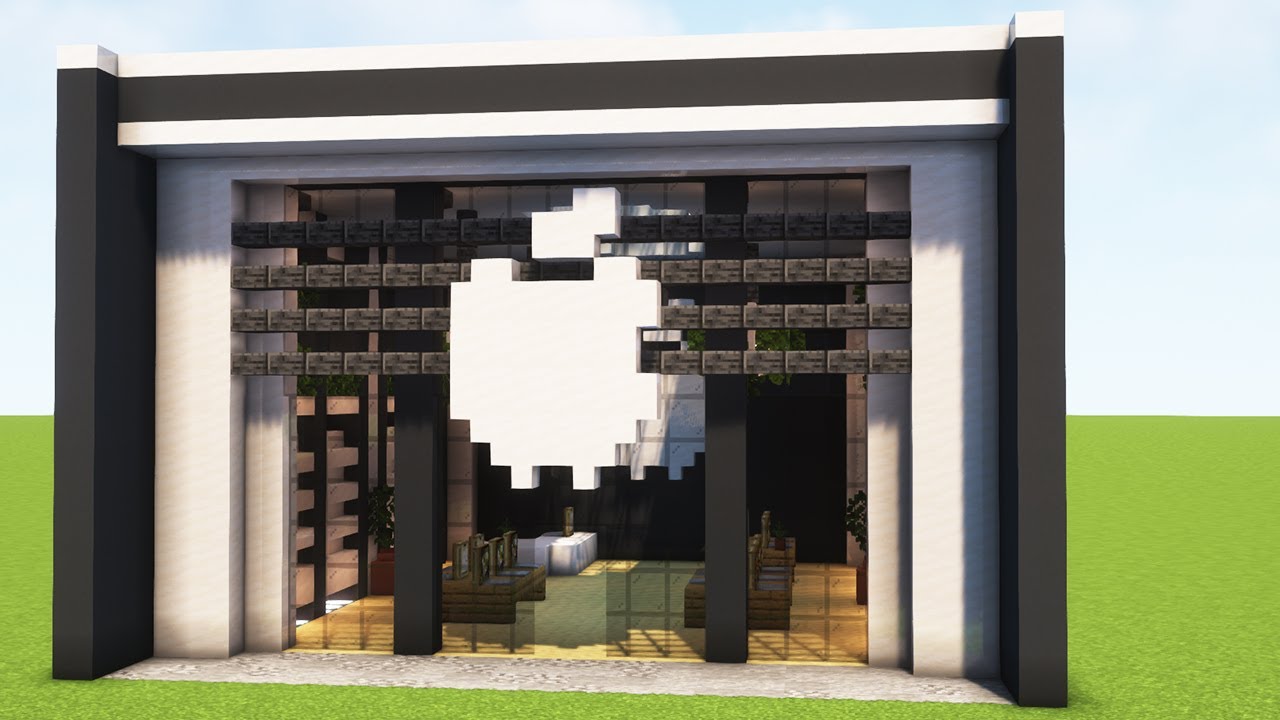Cómo construir una Apple Store en Minecraft: Tutorial Paso a Paso - YouTube