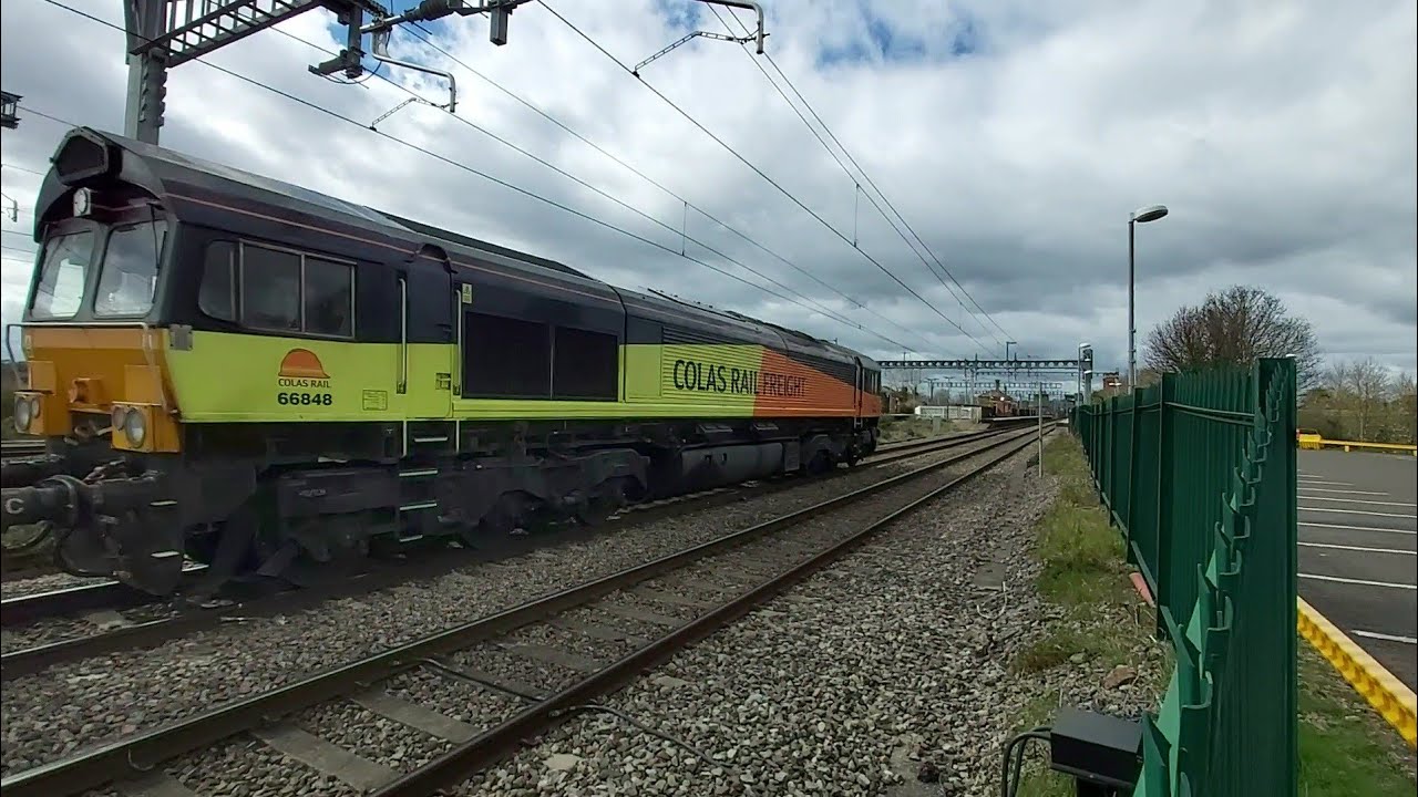 Colas Rail class 66848 | Eastleigh East Yard to Hinksey Sdgs | 2.4.20 ...